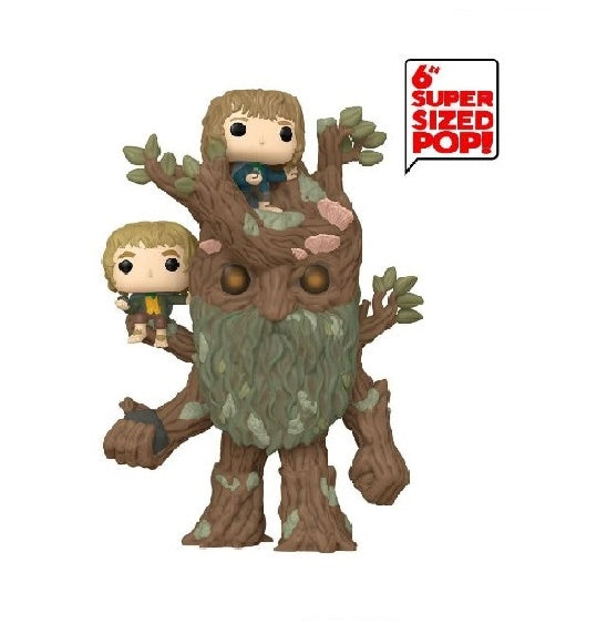 Funko Pop! Super: Lord of the Ring - #1579 Treebeard w/Merry & Pippin ...