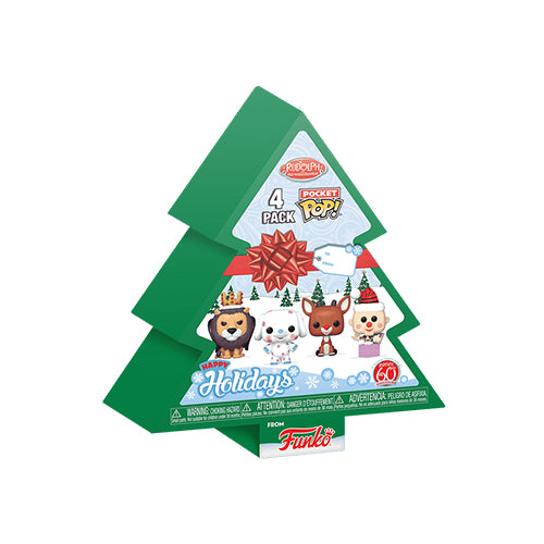 Funko Pocket Pop! Christmas '24 - Rudolph the Red Nose Reindeer (4 Pac ...