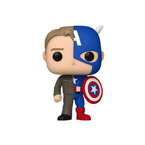 Funko Pop! Marvel #1431 : Steve Rogers/Captain America (Split) – Simply ...